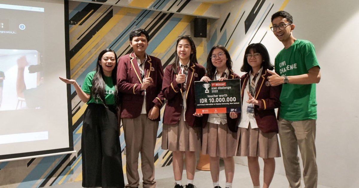 BINUS School Serpong wins the 2022 KIWI Challenge - Massey University