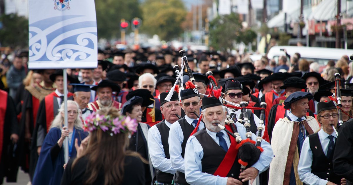 Staff celebrate their success at Manawatū graduation - Massey University