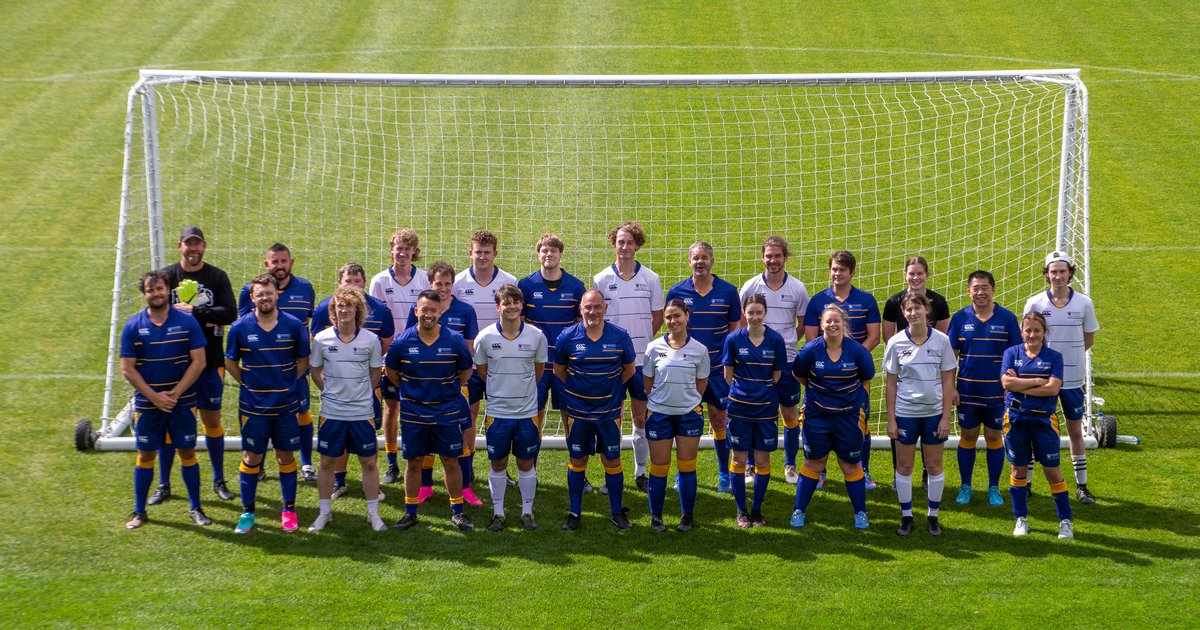 A game of two halves to kick off Staff vs Student series - Massey ...