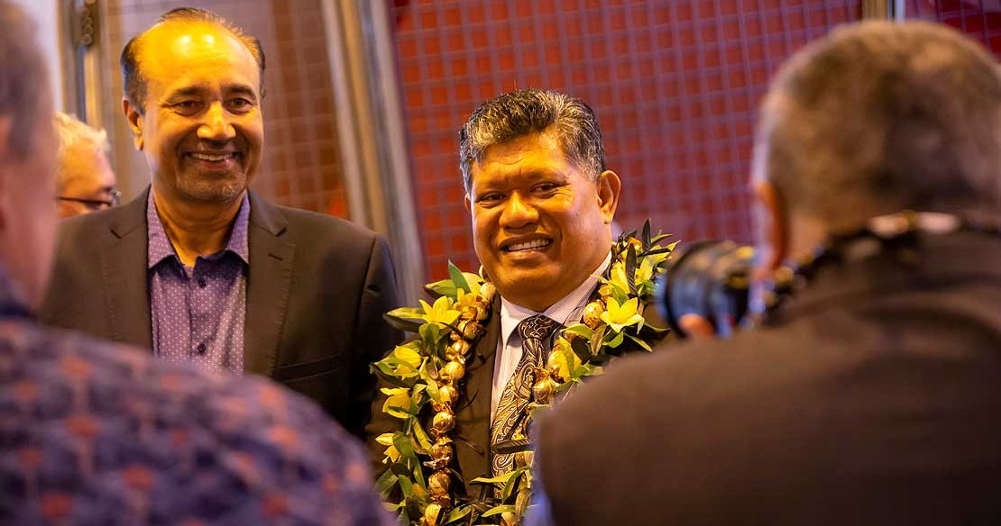 Dean Pacific welcomed with pōwhiri - Massey University