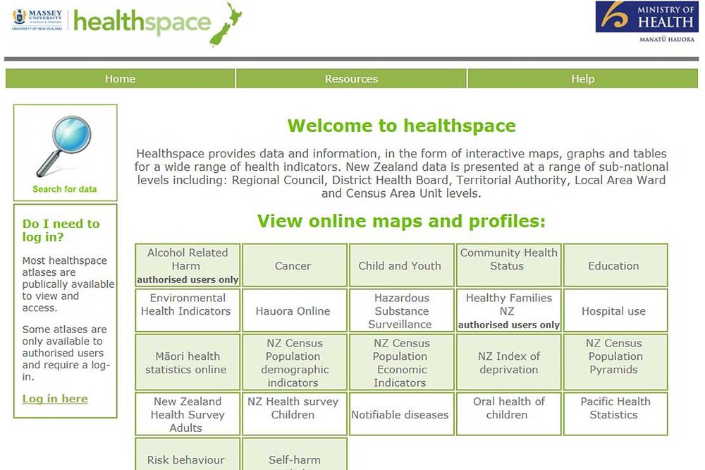 Launch of new online health data website - healthspace - Massey University