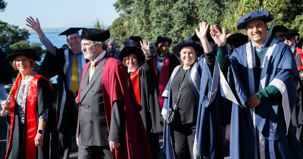 Celebrating staff success at Auckland graduation - Massey University